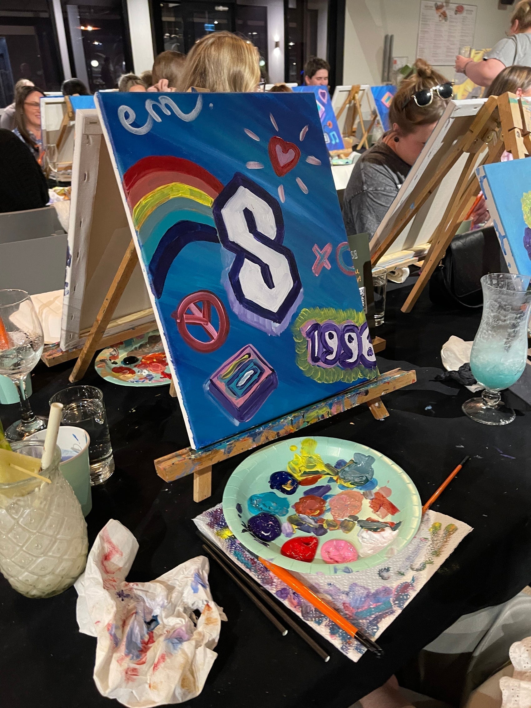Orange 90s Paint and Sip Recap | Singalong, Nostalgia Easy Art – Paint ...